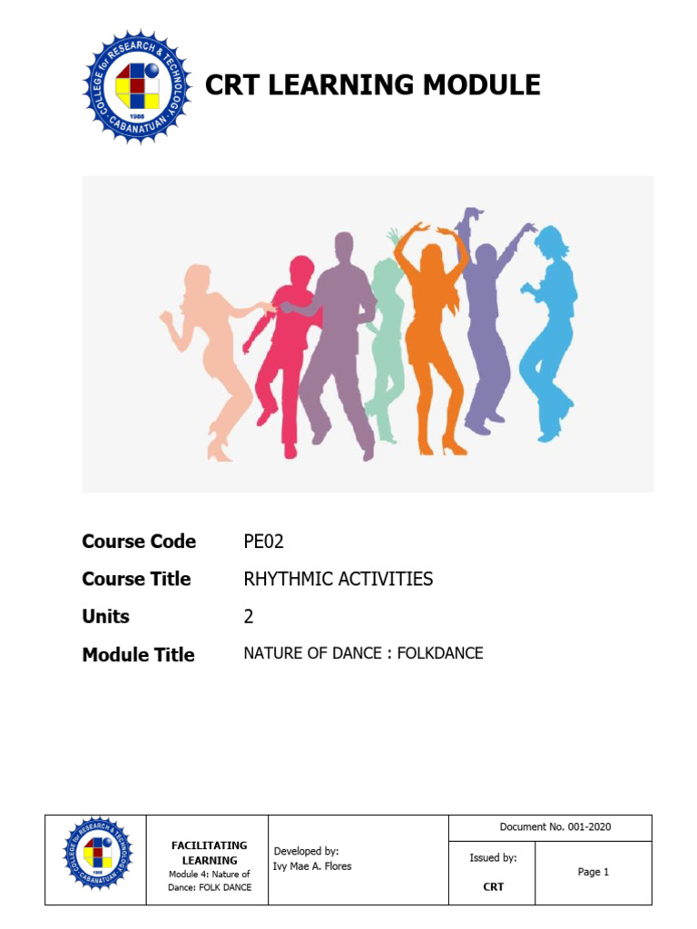 Folk Dance Learning Module Guide | PDF