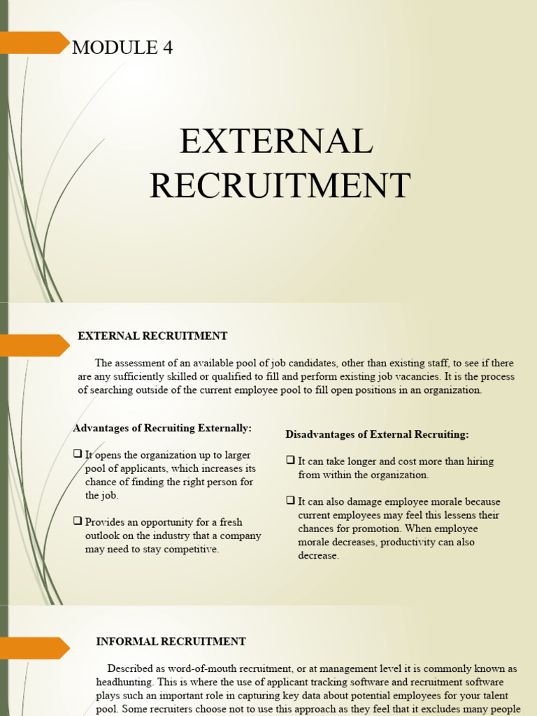 Module4 ExternalRecruitment Group3 | PDF
