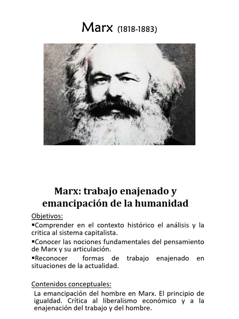 Marx_manuscritos_clase AF | PDF | Karl Marx | La teoría de la ...