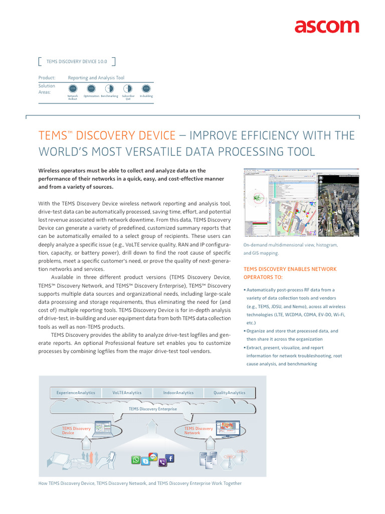Tems Discovery Device 10.0 Datasheet-3 | PDF | Lte (Telecommunication ...