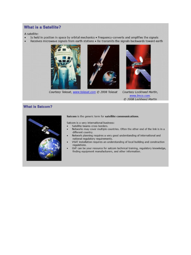 Gvf520-Modulo 2 - Satcom Overview | PDF