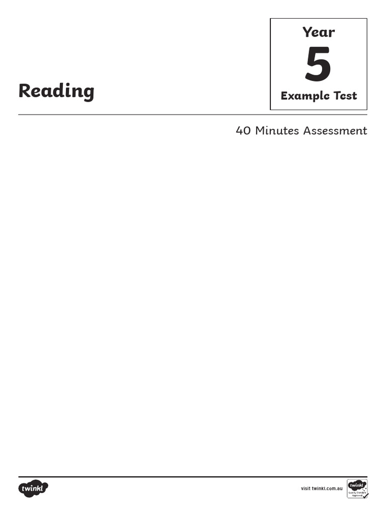 NAPLAN Reading Test | PDF