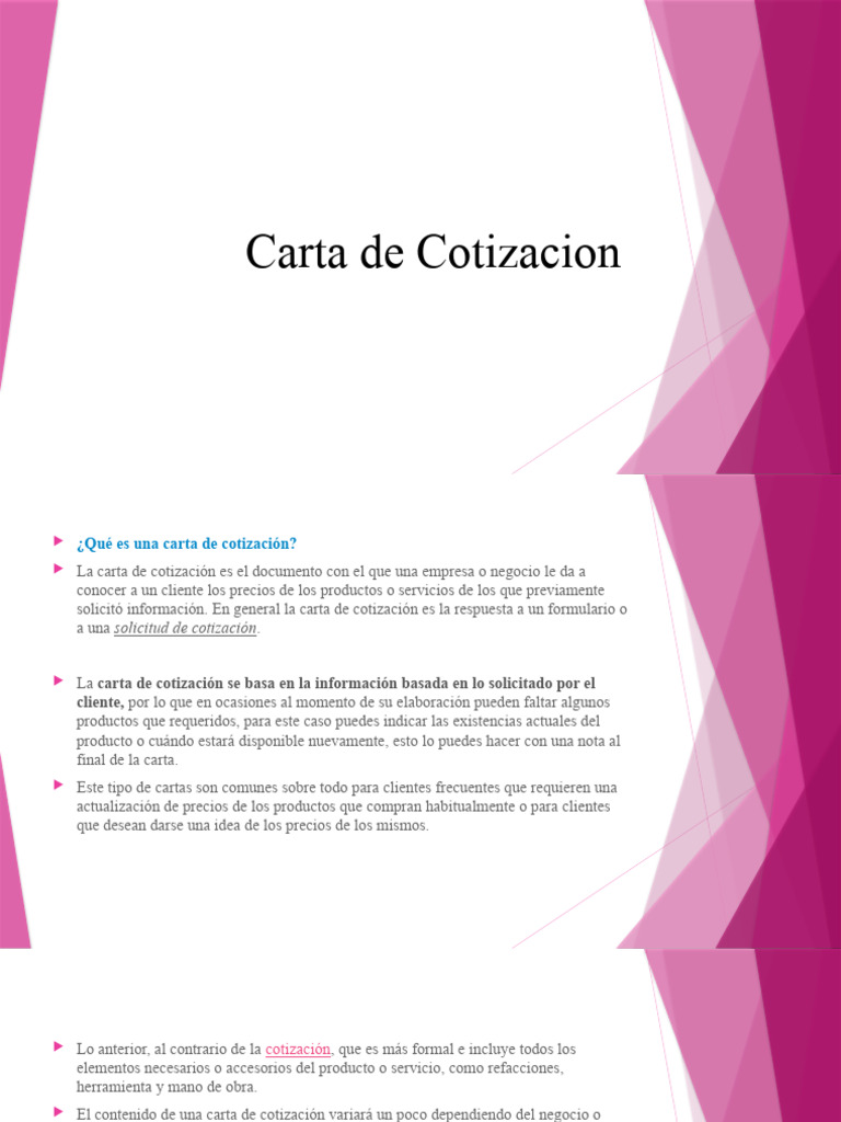 Carta de Cotizacion | PDF