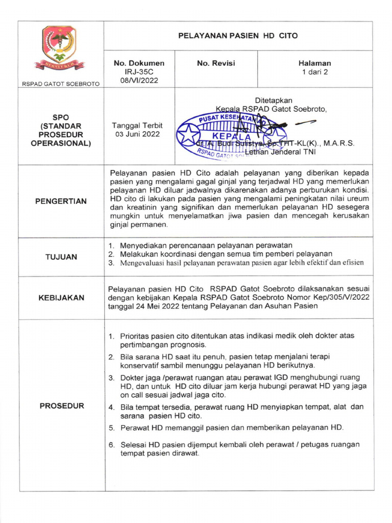 Pap 2 Pasien Cito HD | PDF