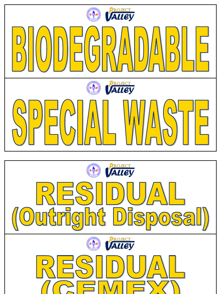 Label for Trash Bins | PDF
