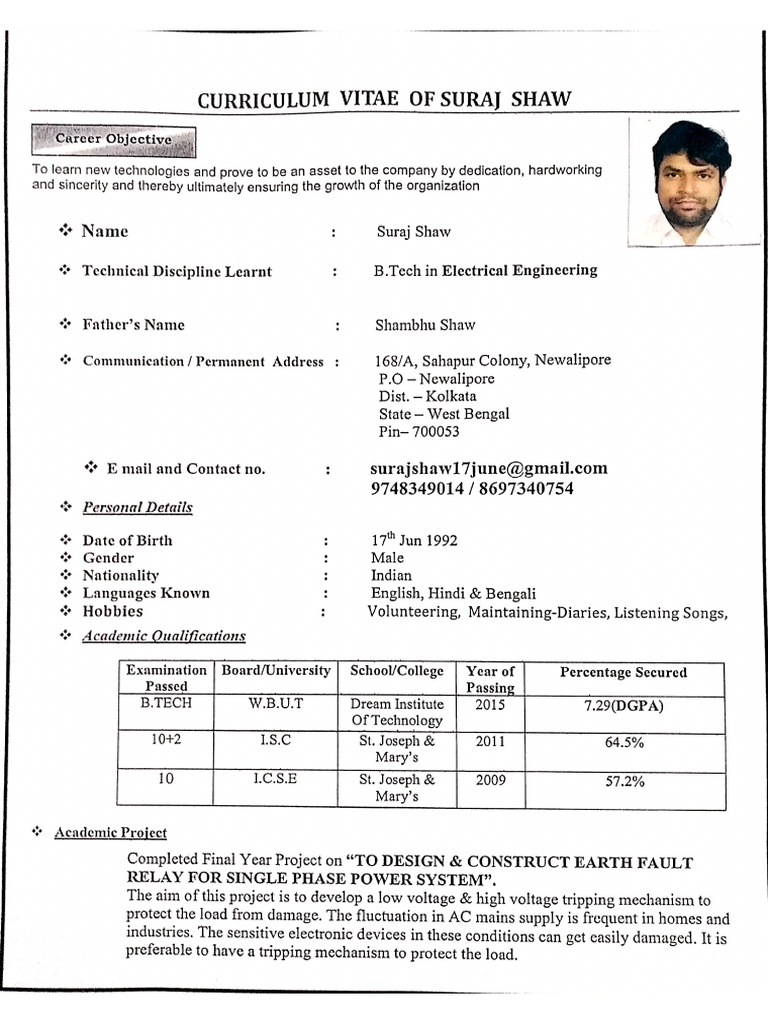 Suraj(CV) | PDF