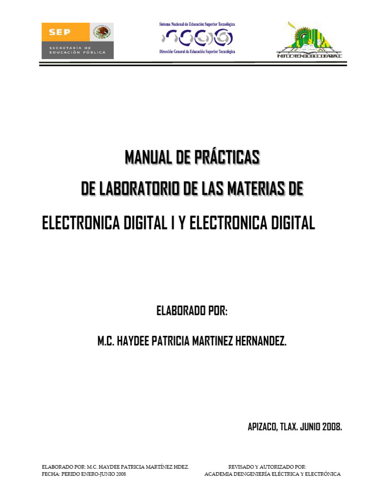 Manual Electronica Digital | PDF | Puerta lógica | Ingeniería Electrónica