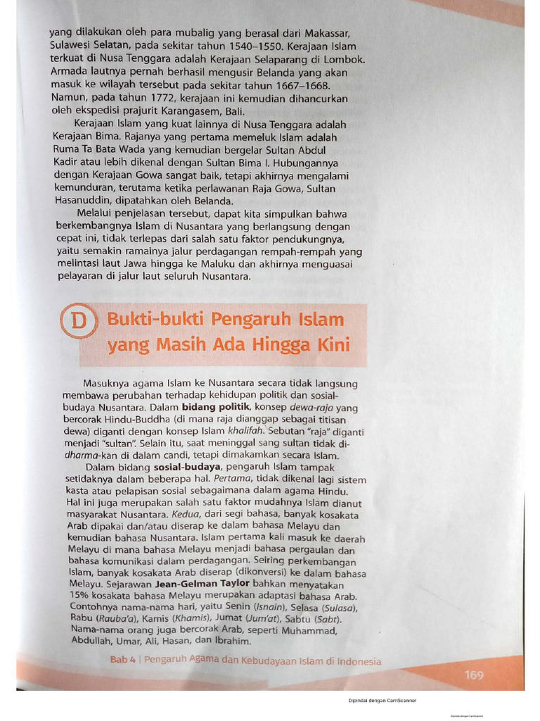 Sej - Indo BAB 4 Bagian D | PDF