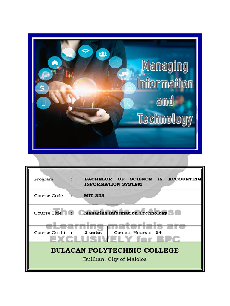 Management Information Technology | PDF | Multi Core Processor | Computing