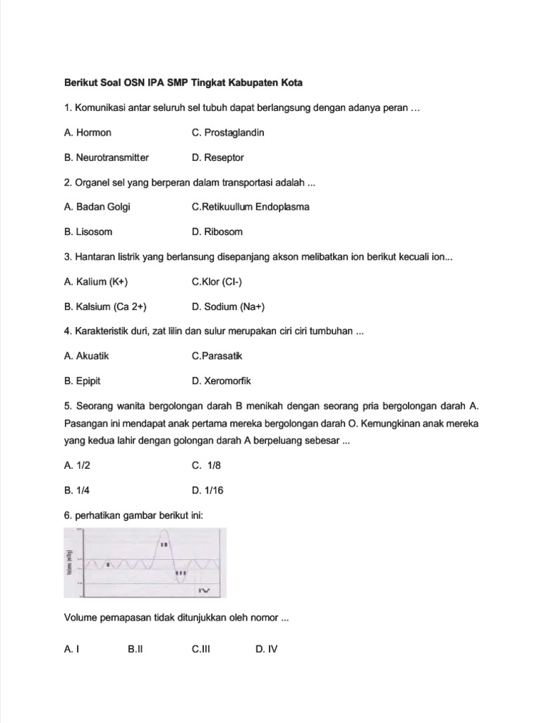 Soal OSN IPA SMP 2023 4 | PDF