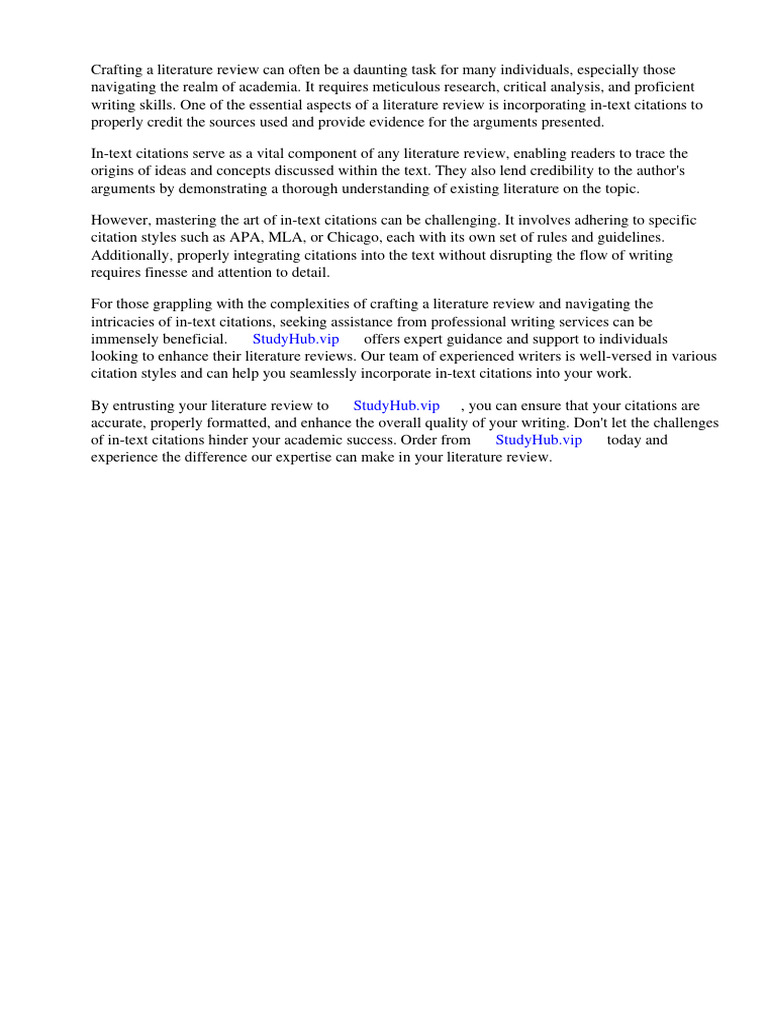 Literature Review in Text Citations | PDF | Citation | Books