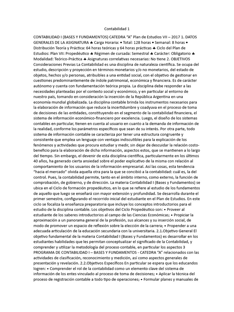 Fundamentos de Contabilidad I | PDF | Contabilidad | Negocios económicos