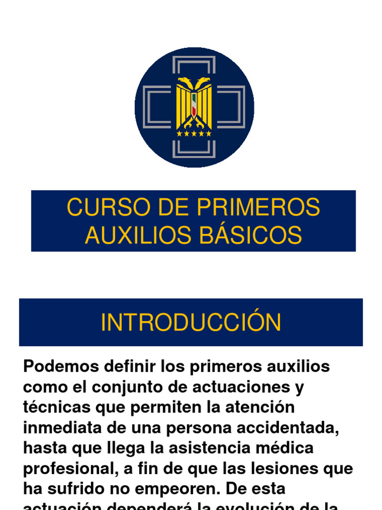 Primeros Auxilios Básicos | PDF | Primeros auxilios | Reanimación cardiopulmonar