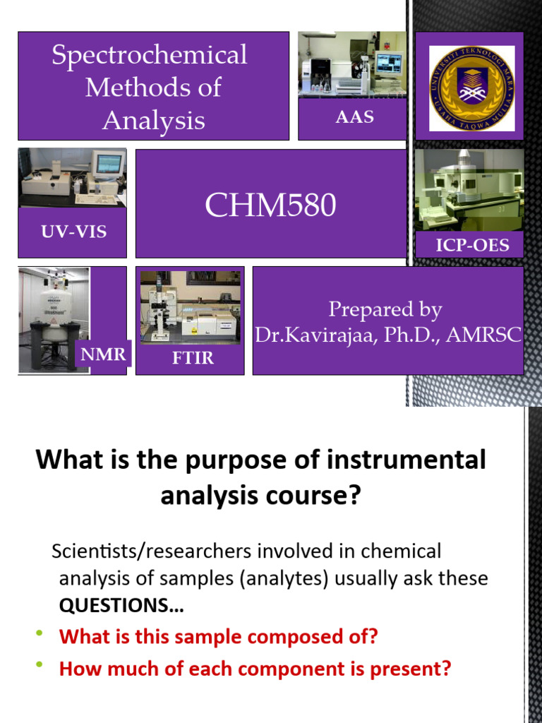 Chapter 1 - Introduction To Spectrometric Methods | PDF | Emission ...
