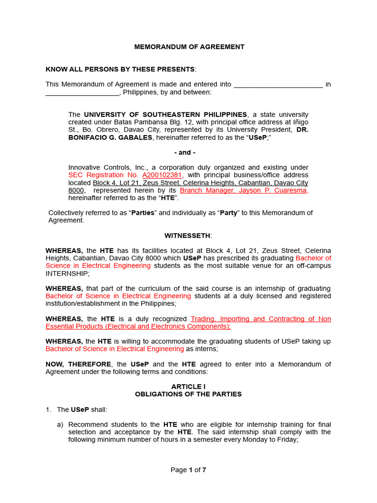 Revised Pro Forma MoA 2 | PDF | Ownership | Intellectual Property