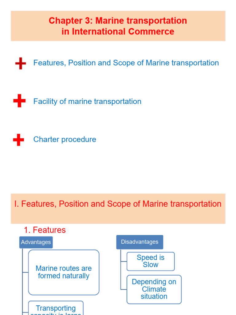 Chapter 3 Marine Transportation 6.10.2023 | PDF