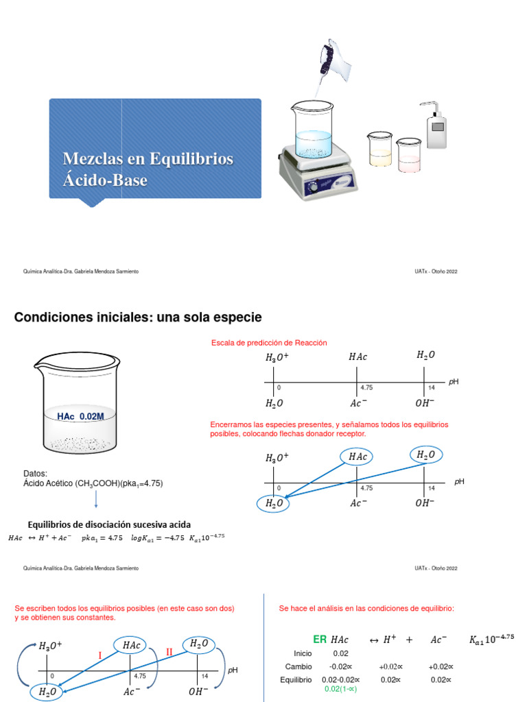 Condiciones Iniciales | PDF | Constante de disociación ácida | Ramas de la termodinámica
