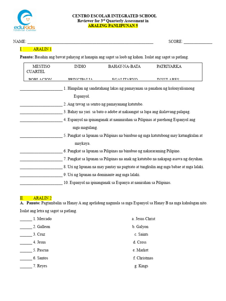 Ceis Grade 5 3RD Quarter | PDF
