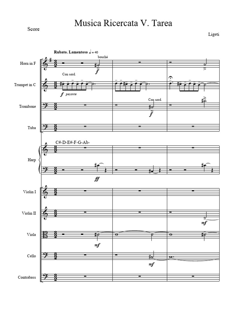 Musica Ricercata 1 Parte | PDF