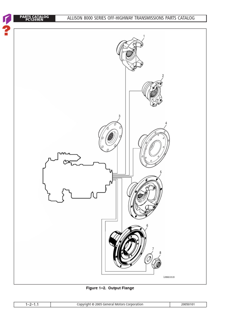 Allison 8000 Series Off-Highway Transmissions Parts Catalog | PDF ...