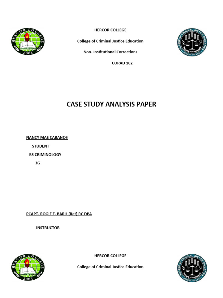 Case Study Parole Filmark | PDF | Bail | Juvenile Delinquency