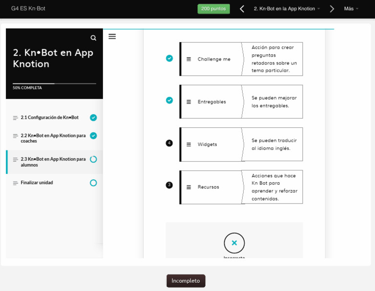 G4 ES KN Bot (G4 ES KN BOT) 2. KN Bot en La App Knotion | PDF