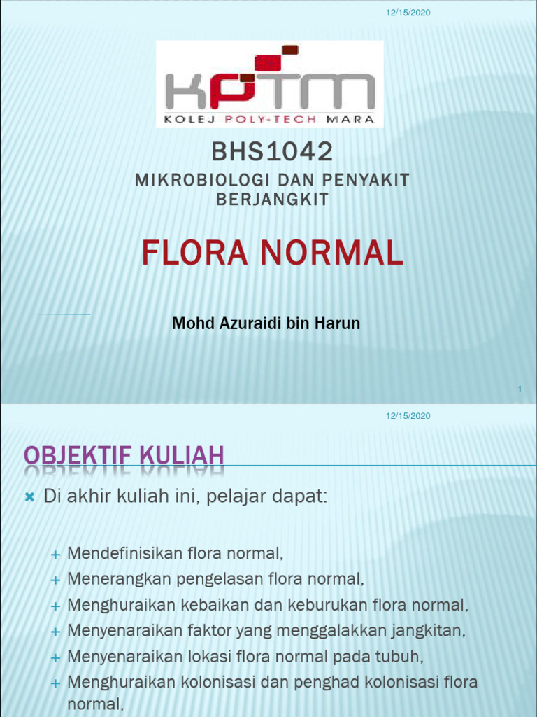 Peranan dan Jenis Flora Normal Usus | PDF