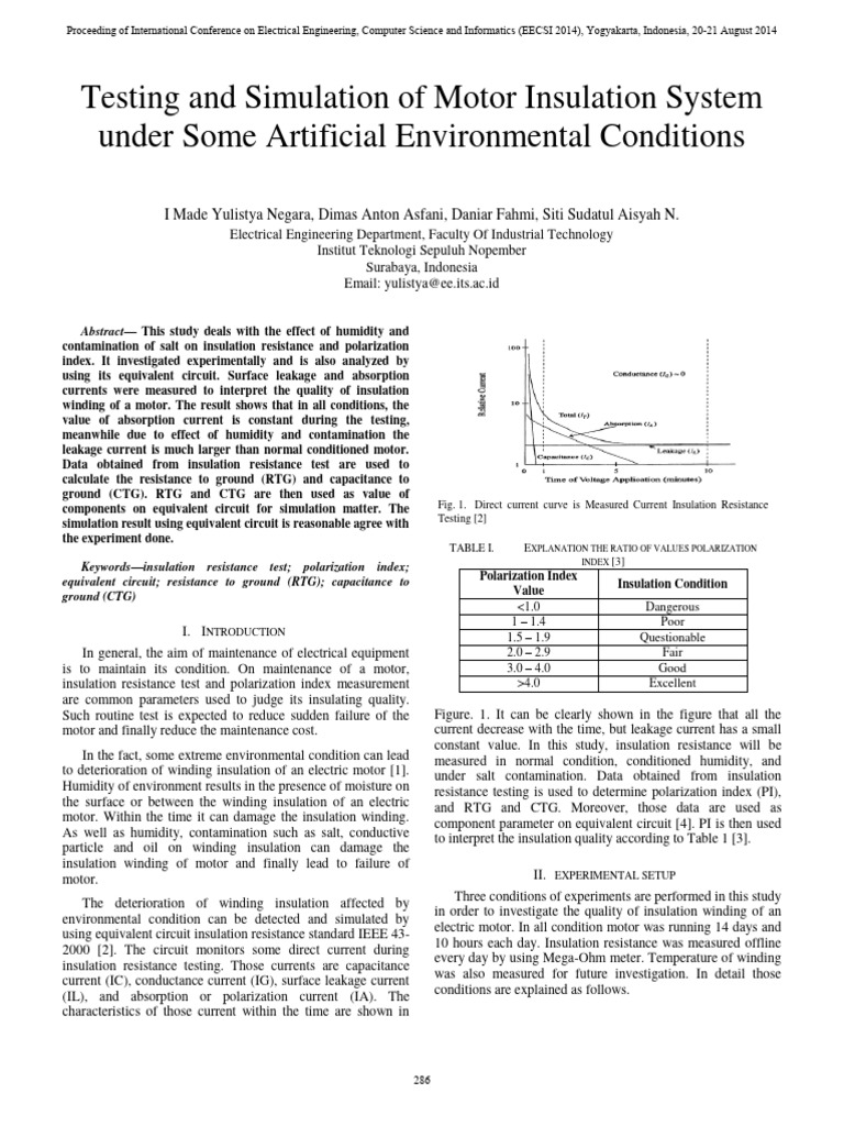 Testing and Simulation of Motor Insulation1 | PDF