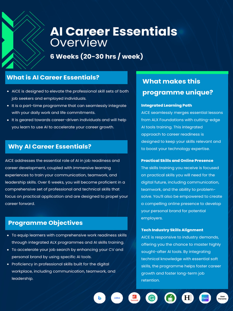 AICE AI Career Essentials Course Overview 1 | PDF | Artificial ...
