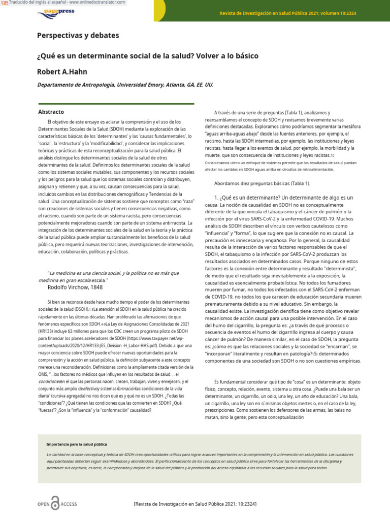 Hahn 2021 What Is A Social Determinant Of Health Back To Ba 1 En