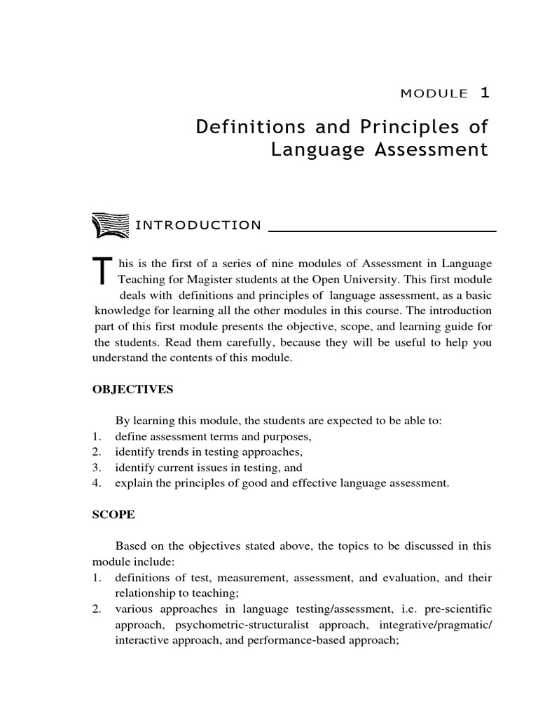 Language Assessment Principles Overview | PDF | Educational Assessment ...