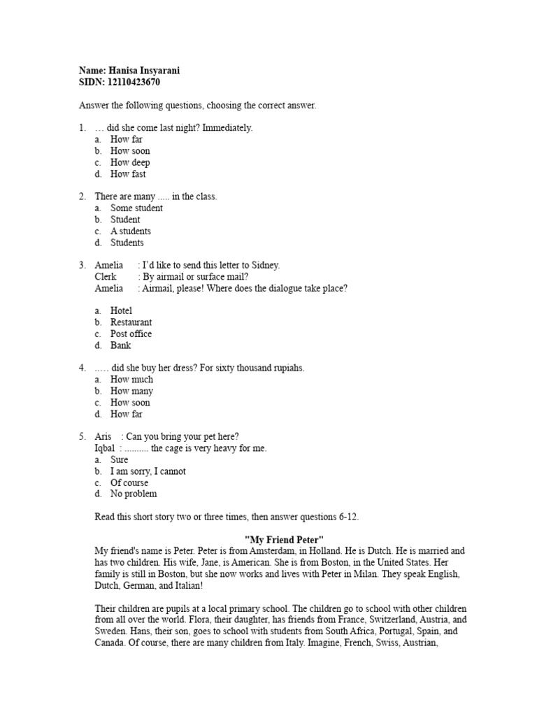 Design Assesment - Hanisa Insyarani | PDF