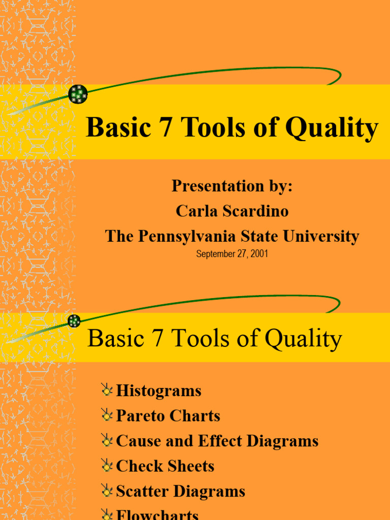 Basic 7 Tools of Quality | PDF | Histogram | Scatter Plot