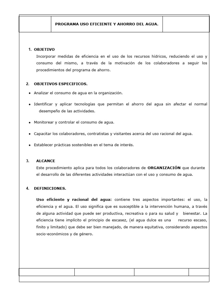 Ahorro y Uso Eficiente del Agua | PDF | Agua | Consumo (economía)