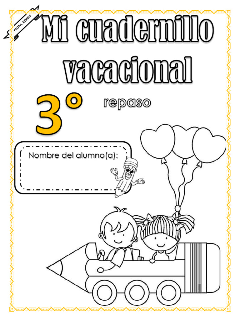 3Â° Mi Cuadernillo Vacacional Profa Kempis 2 | PDF | Máquinas | Ingeniería mecánica