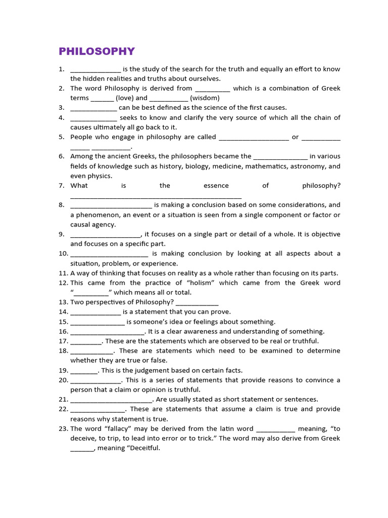 PHILO Ques Sem 2 | PDF | Fallacy | Argument