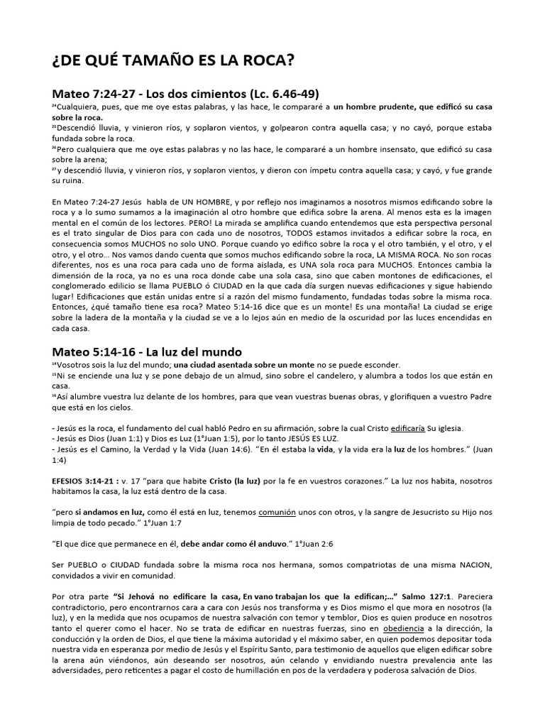 La Roca Pdf Creencia Y Doctrina Cristiana Teología