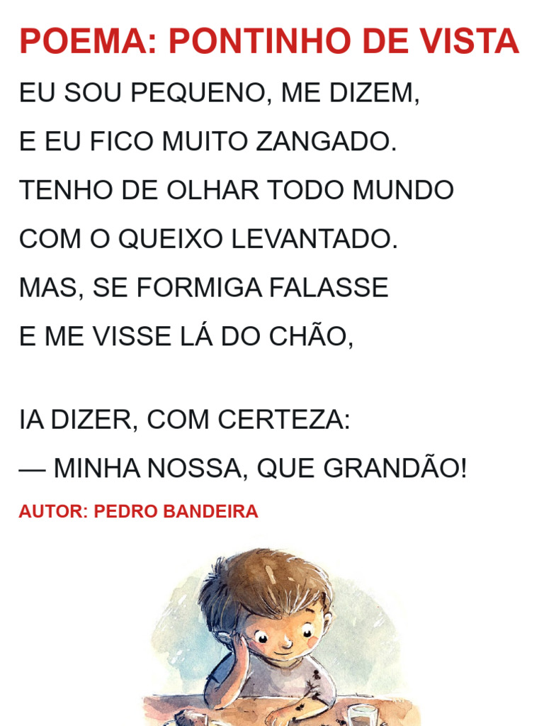 Poema Pontinho de Vista | PDF