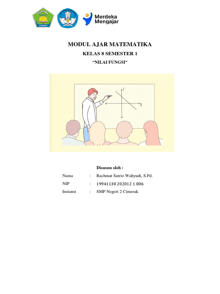 Modul Ajar Matematika - Modul Ajar - Nilai Fungsi - Fase D | PDF | Karier & Perkembangan | Seni