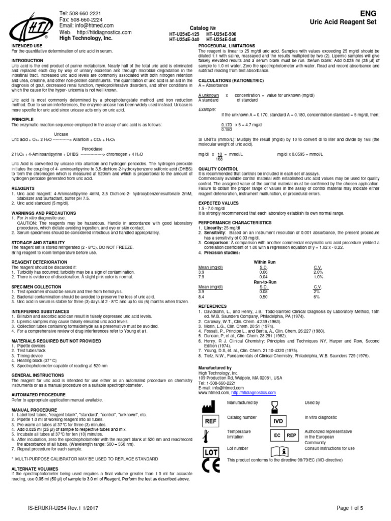 Uric Acid | PDF | Chemistry
