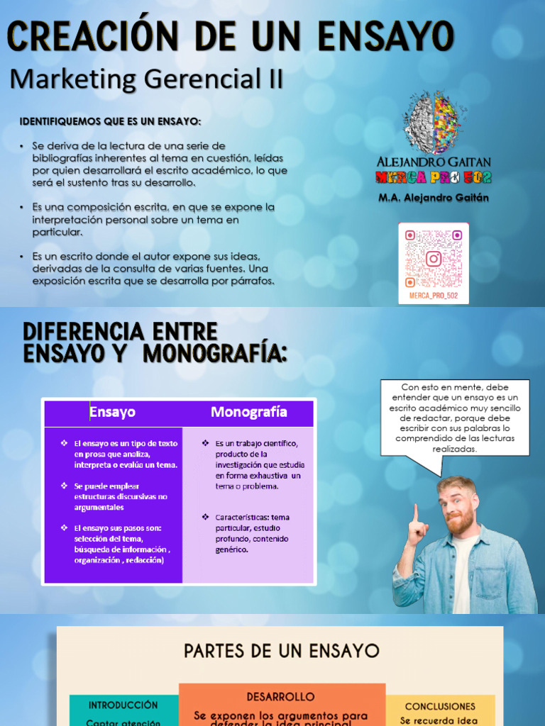 Qué es un ensayo y su estructura | PDF | Ensayos | Marketing