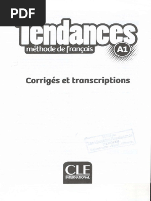 Tendances A1 Pdf