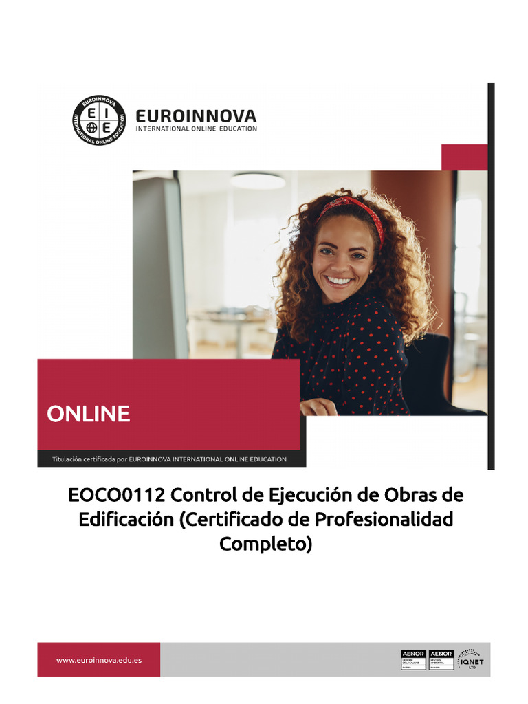 Eoco0112 Control de Ejecucion de Obras de Edificacion Online | PDF | Hormigón | Fundación ...