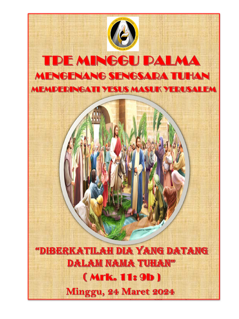 Teks Misa & Ibadat Selama Pekan Suci Tahun B - II 2024 | PDF | Ilmu ...