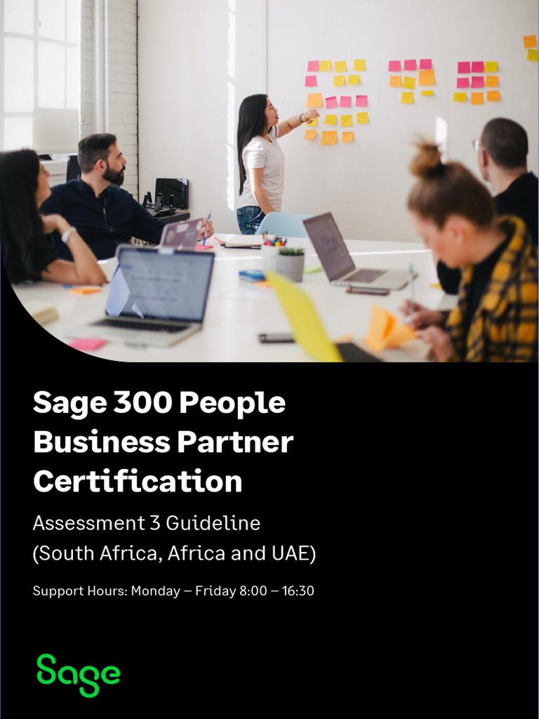 Sage 300 People Assessment 3 Guideline SA Africa and UAE 2023 | PDF | Computing | Software