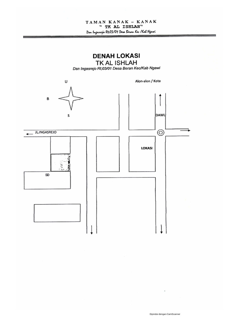 Denah Lokasi TK | PDF