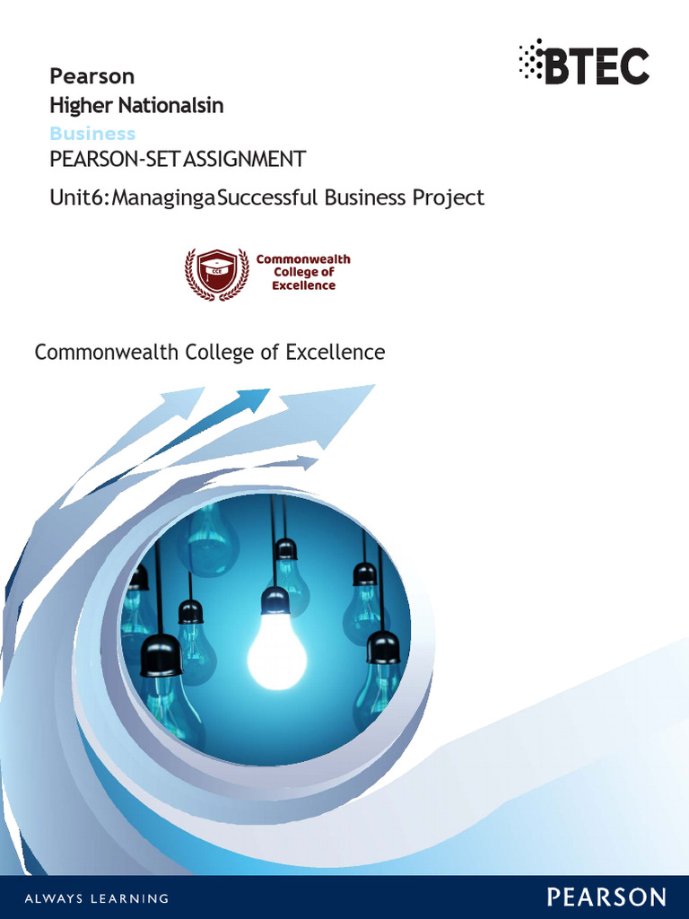 Unit 6 AB Managing A Successful Business Project Lates | PDF | Project ...