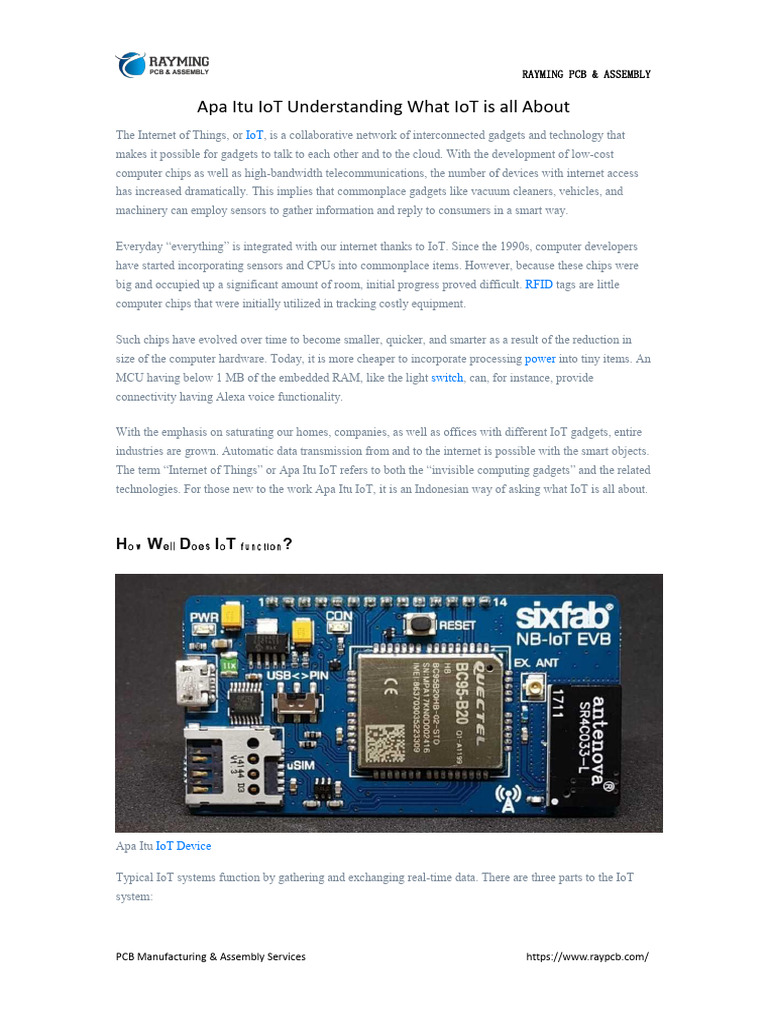 Apa Itu IoT Understanding What IoT Is All About | PDF | Internet Of ...