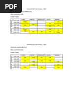 Horario Primaria 2025 | PDF