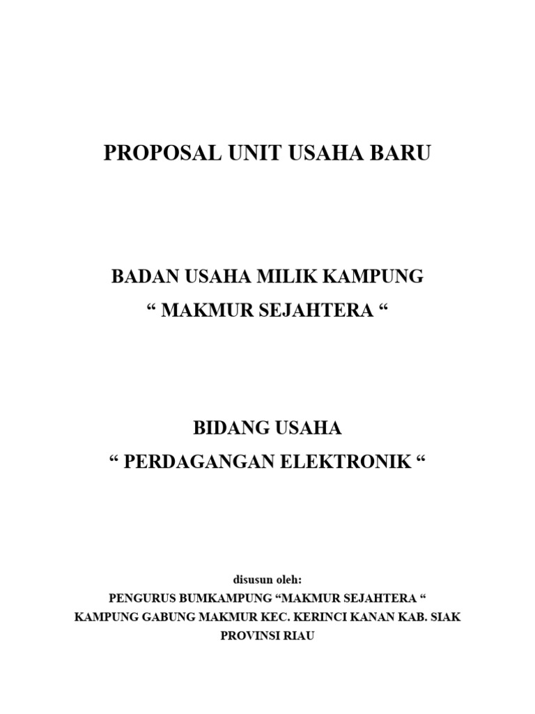 analisa kelayakan usaha Batako | PDF